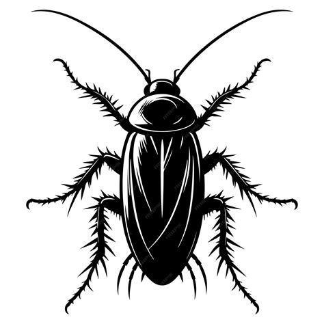 Premium Vector Cockroach Silhouette Vector Illustration