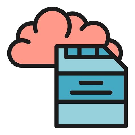 Premium Vector Cloud Card Memory Icon Outline Vector Storage Disk