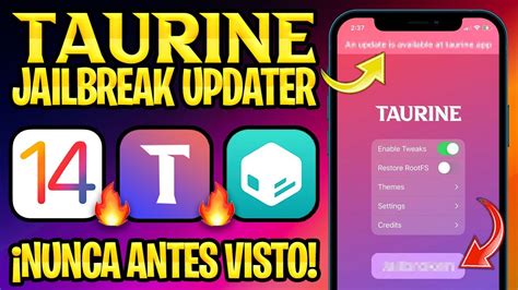 tutorial humillando unc0ver nueva fuciÓn jailbreak updater taurine ios