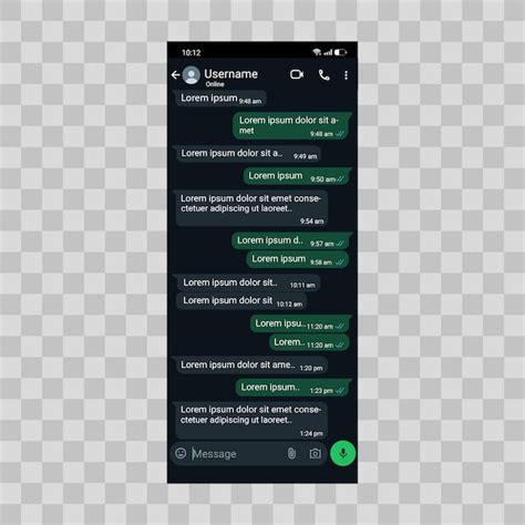 Le Modèle De Mock Up De Chat Whatsapp Pour Les Médias Sociaux Avec Un