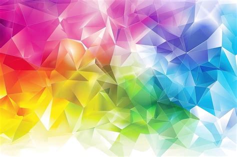 Low Poly Colorful Abstract Geometric Rumpled Triangular Style