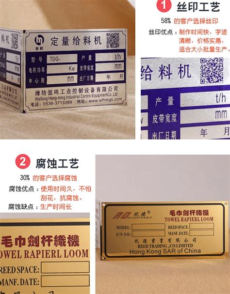 机器设备铭牌定做不锈钢金属腐蚀标识牌订做机械机箱丝印标牌定制家具配电箱电机铝合金拉丝铝牌产品激光制作 天猫 花瓣网
