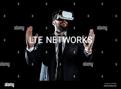 Hand Writing Sign Lte Networks Conceptual Photo Fastest Network Connection Available For