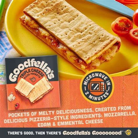 Goodfellas 2 Triple Cheese Pizza Pockets Ocado