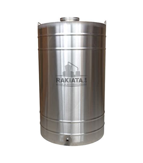 Съд от неръждаема стомана за съхранение на вино с обем 180 литра с неръждаем кран › Rakiata Bg
