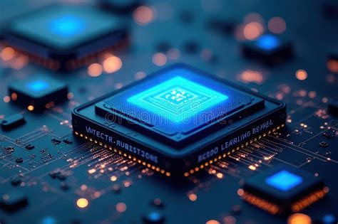 Advanced Deep Learning System Architecture Stock Illustration Illustration Of Computer