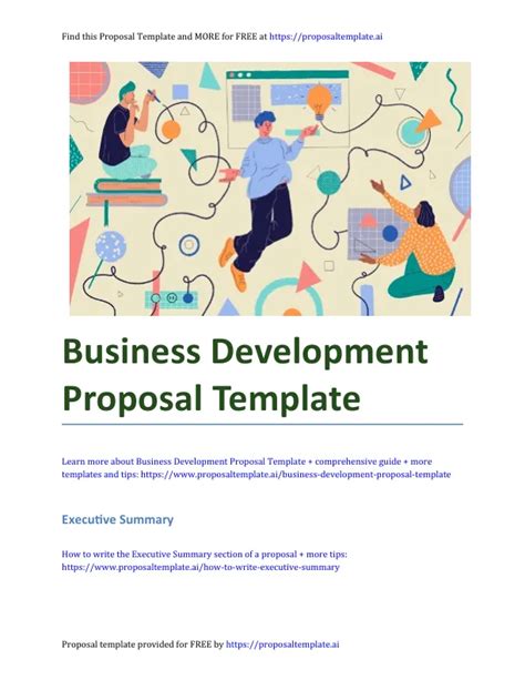 Business Development Proposal Template A Comprehensive Guide Free