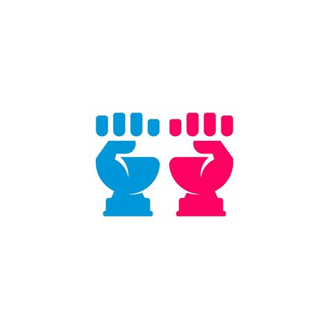 Symbol Logo Vector Of Hand Fist Team Geometric Design 26638966 Vector