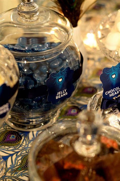Peacock Candy Buffet Candy Buffet Buffet Jelly Hearts