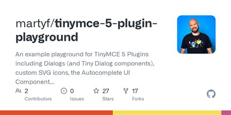 Github Martyftinymce 5 Plugin Playground An Example Playground For