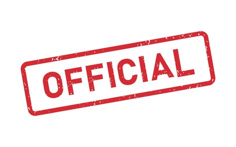Grunge Official Word Rubber Stamp Official Sign Sticker Set Grunge