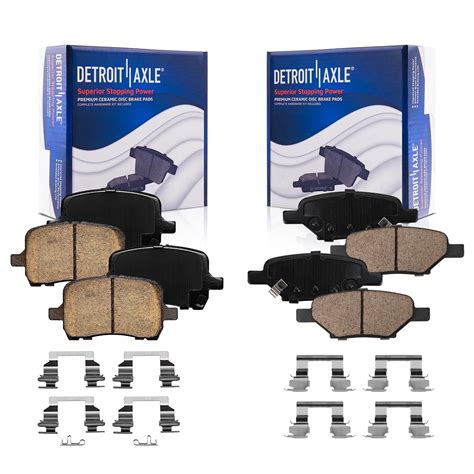 Detroit Axle Automotive Performance Ceramic Brake Pads Kit For Chevy