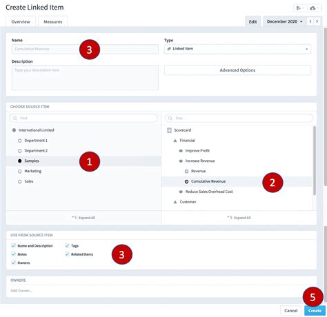 linking objects intrafocus