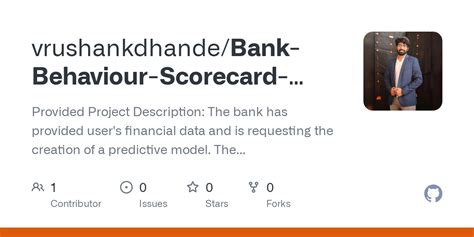 github vrushankdhande bank behaviour scorecard master provided