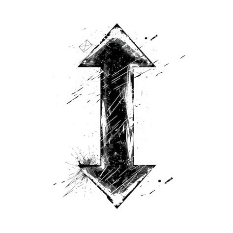 Grunge Up And Down Arrow Premium Ai Generated Image