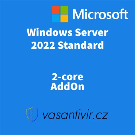 Windows Server 2022 Standard 2 Core Addon Rozšíření Licencí Serveru