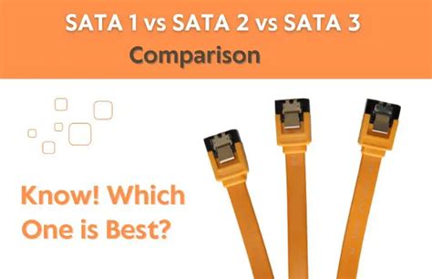 SATA Vs SATA Vs SATA Comparison Table