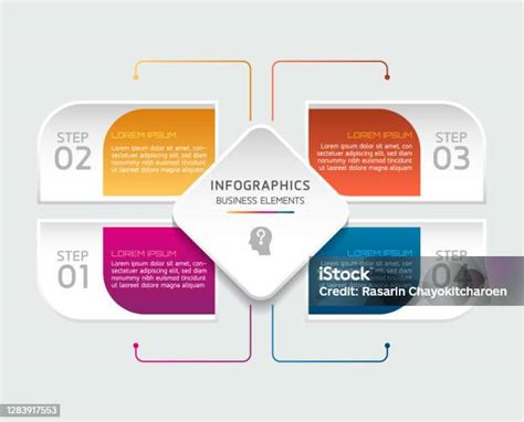 인포그래픽을 위한 벡터 요소입니다 프레젠테이션 및 차트 단계 또는 프로세스 옵션 번호 워크플로 템플릿 디자인4 단계 0명에 대한 스톡 벡터 아트 및 기타 이미지 Istock