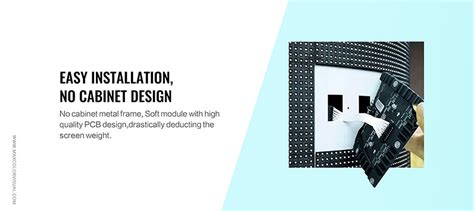 Soft Flexible LED Screen Module Indoor P1 53 320X160MM Maxcolorvisual