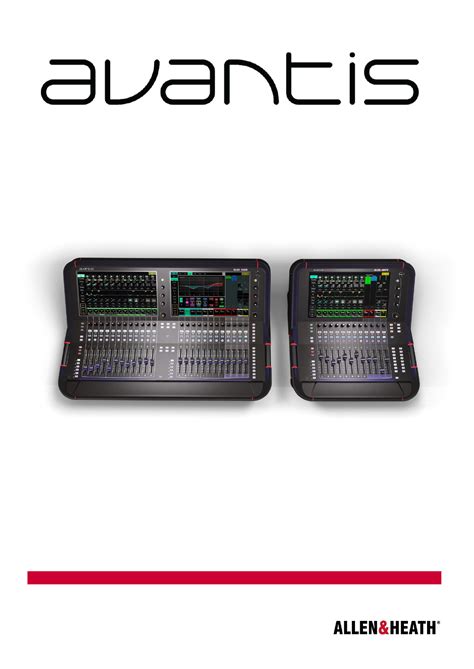 user manual allen and heath avantis solo english 88 pages