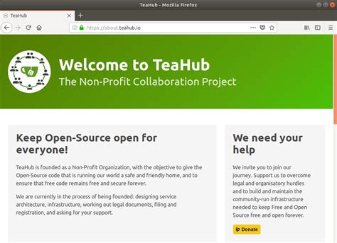 teahub möchte gemeinnützige alternative zu github werden linuxcommunity
