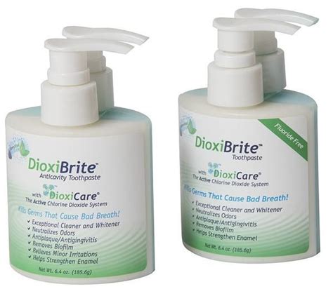 Dioxibrite Chlorine Dioxide Toothpaste Toothpaste Mouthwash Fresh