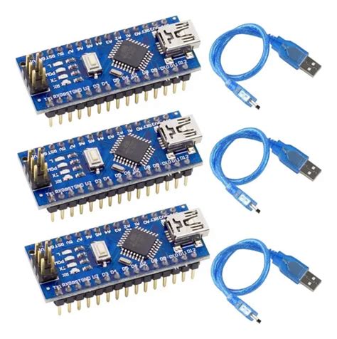 3 Piezas Rantec R Nano Compatible Con Ide Arduino Cable Usb Mercadolibre