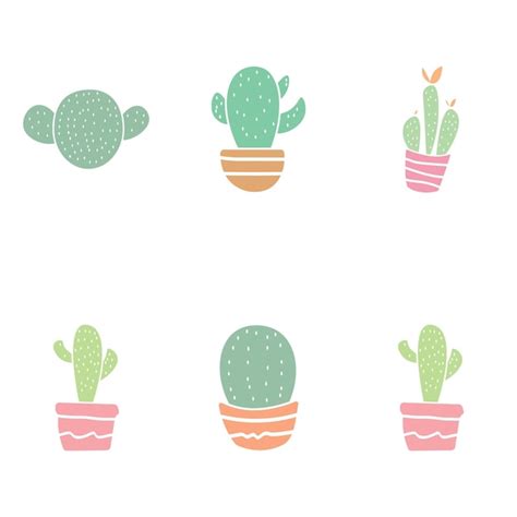 Premium Vector Cute Cactus Vector Collection