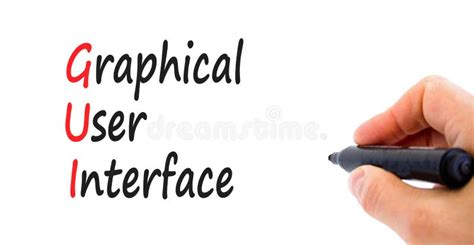 Gui Graphical User Interface Symbol Concept Words Gui Graphical User