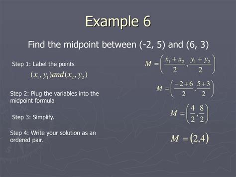 Section 1 6 Midpoint And Distance In The Coordinate Plane Ppt Download