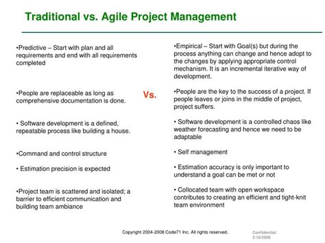 Lsu Construction Management Flowchart Agile Vs Traditional Project