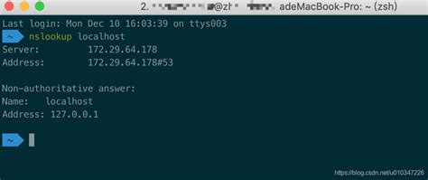 Mac查看localhost对应的ip地址mac Localhost Csdn博客