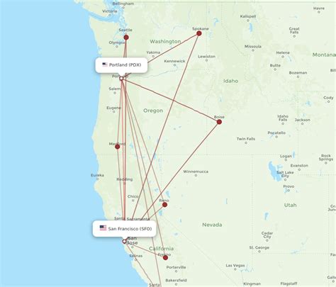Flights From San Francisco To Portland Sfo To Pdx Airlines And Best Routes Flight Routes