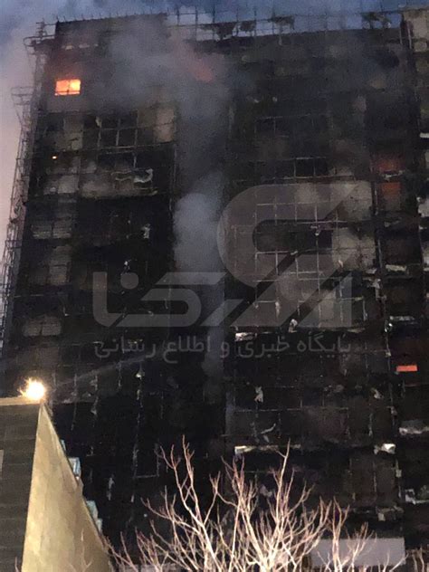 تصویری جگرسوز از ساختمان سوخته بیمارستان گاندی عکس
