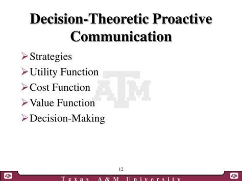 Ppt A Decision Theoretic Approach To Designing Proactive Communication In Multi Agent Teamwork