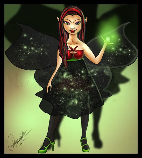 How To Draw A Gothic Pixie Step By Step Drawing Guide By Dawn Dragoart