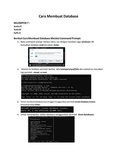 Tutorial Database With Cmd Docx