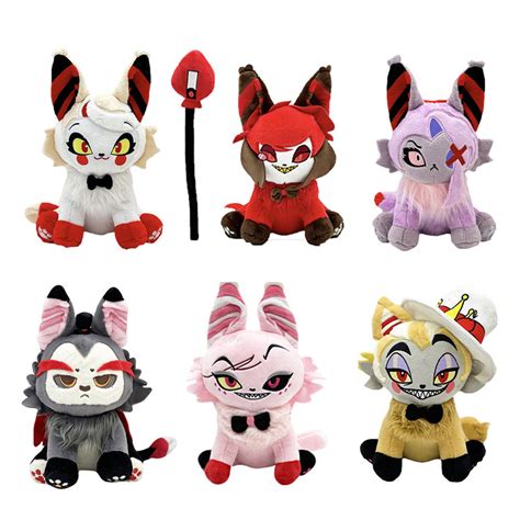 Hazbin Hotel Miau Pelúcia Brinquedo Boneca Hell Inn Cat Alastor Vaggie
