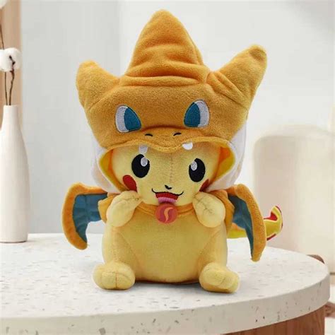 Ly Pikachu Cosplay Plush Toys Cute Charizard Snorlax Gomp Tyranitar Hydreigon Anime Eevee Lapras