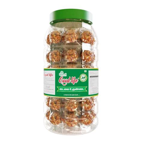 Brown Round Good Life Peanut Candy Packaging Type Plastic Jar