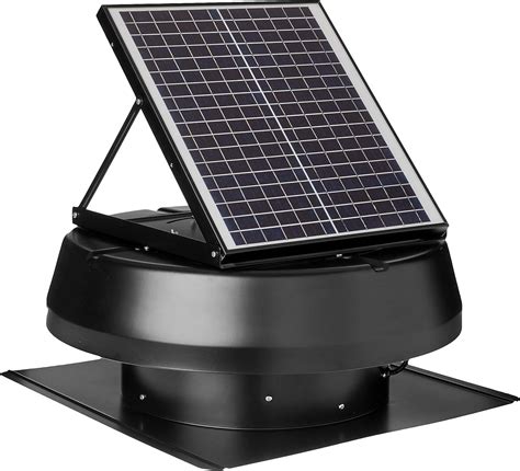 Iliving Smart Solar Attic Exhaust Fan 14 Black Ilg8sf301