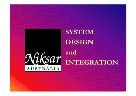 pdf system design and integration niksar presentation pdf · ο