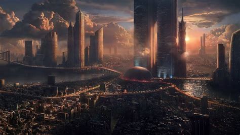 200 Futuristic City Wallpapers