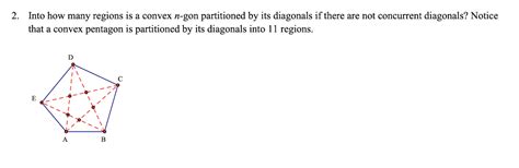 [solved] into how many regions is a convex n gon partition