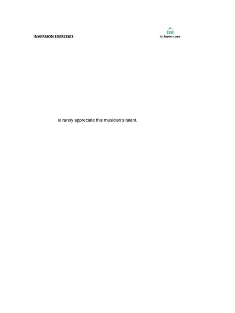 Inversion Exercises Pdf