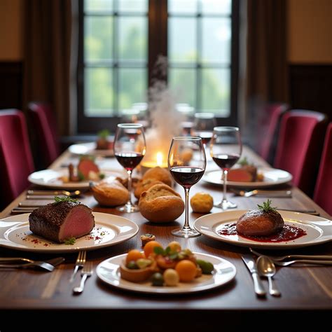 Contrasting Dining Table Scene Stable Diffusion Online