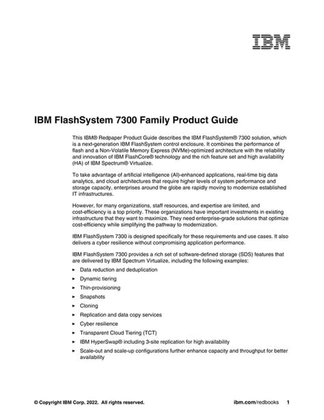 IBM FlashSystem Product Guide Pdf