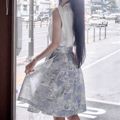 한복치마를 모티브로 한 뜨왈 패턴 스커트 텀블벅 크리에이터를 위한 크라우드펀딩