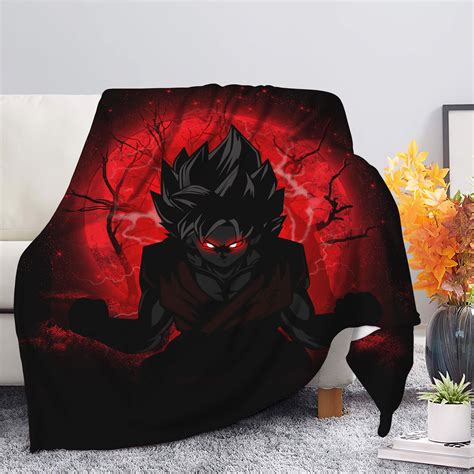 Goku Saiyan Evil Moonlight Premium Blanket Nearkii