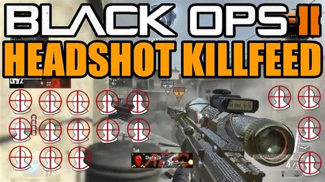 Black Ops 2 Sniper Headshot Killfeed Youtube